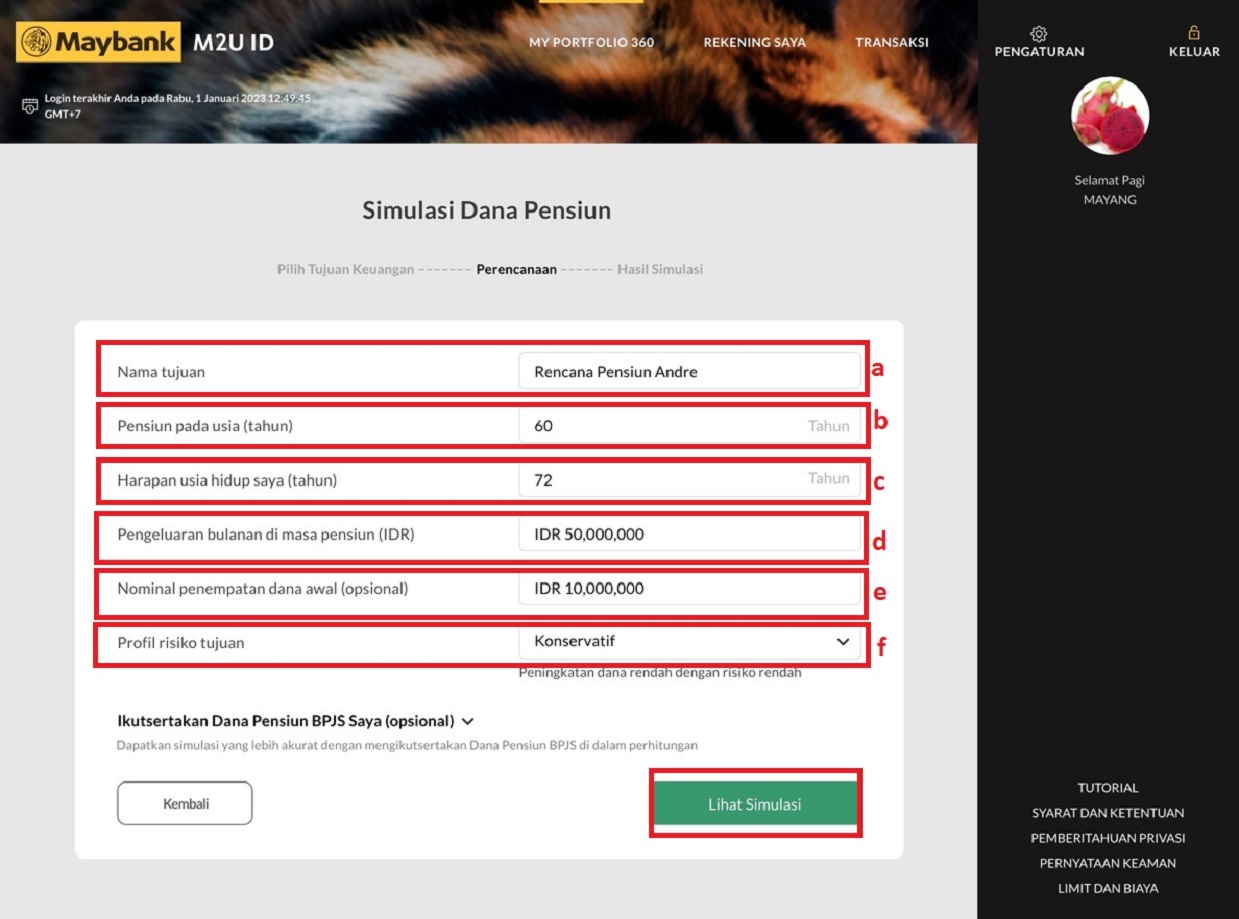 Panduan My Portfolio 360 via M2U ID Web